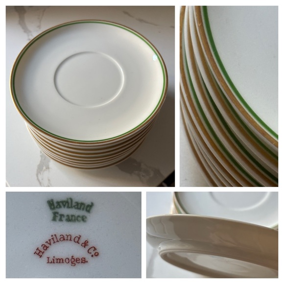 Haviland | Dining | Haviland Limoges Porcelain Saucer Set | Poshmark